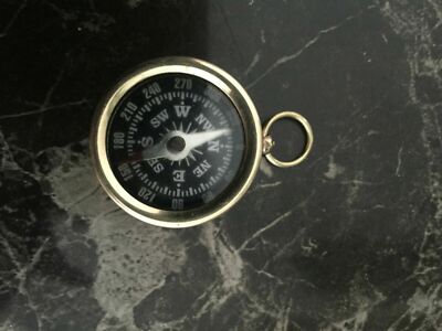 small POCKET COMPASS Solid Brass Directional Compass Magnetic Needle | eBay