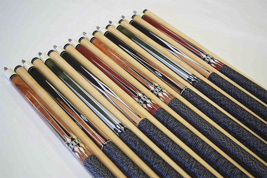 SET OF 10 POOL CUES New 58" Canadian Maple Billiard Pool Cue Stick #5 ...