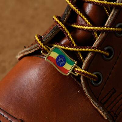 BrooklynMaker Ethiopia Flags Shoes Boot Lace Keeper American Union ...