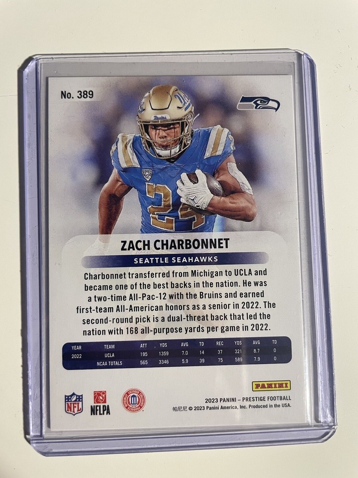 2023 Panini Prestige - Rookies Xtra Points Blue #389 Seattle Seahawks ...