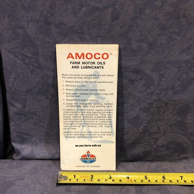 Amoco Farm Motor Oil And Lubricants Booklet | eBay
