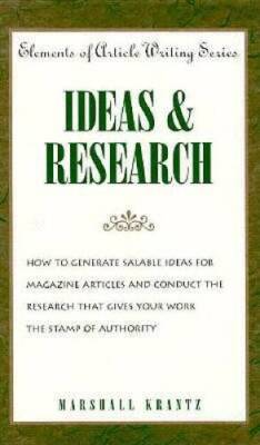 Ideas and Research (Elements of Article Writing Series) - Hardcover ...