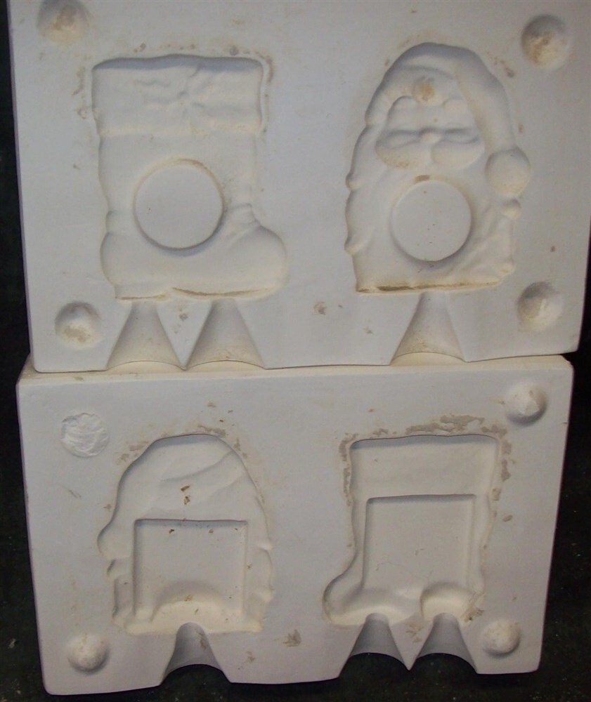 Ceramic Mold Molds SANTA AND STOCKING CHARM PICTURE FRAMES Macky 546 | eBay