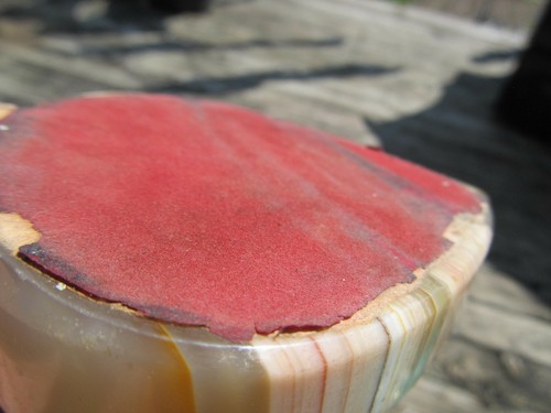 Alabaster Ashtray Shape Spade Vintage WELL USED LOTS OF WEAR. AS IS 4 1 ...