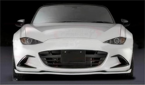 Glossy Black Front Bumper Protector Trim For Mazda MX-5 Miata 2020-2025 ...