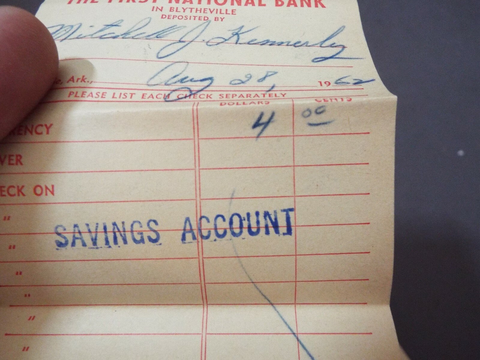 VINTAGE LEATHER BANK BOOK FIRST NATIONAL BANK BLYTHEVILLE ARKANSAS | eBay