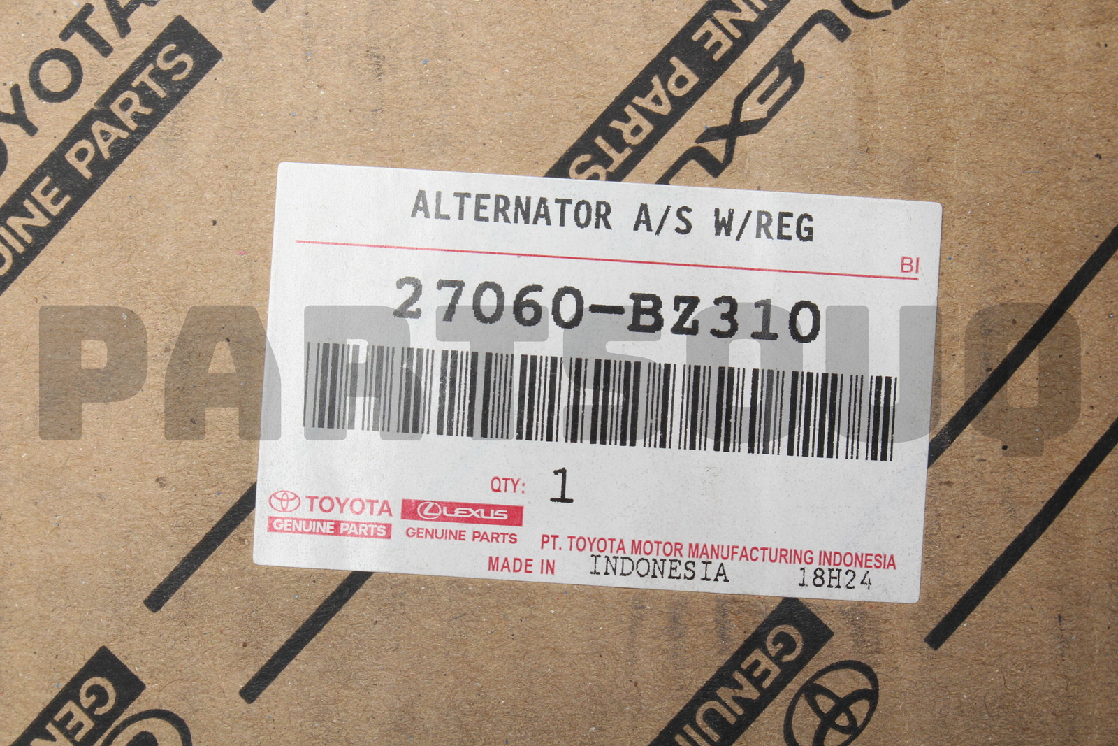 27060BZ310 Genuine Toyota ALTERNATOR ASSY W/R 27060-BZ310 | eBay
