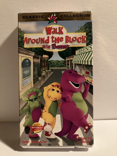 Barney VHS - Walk Around The Block with Barney - Tested & Works ...