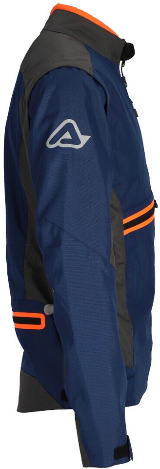 ACERBIS ENDURO ONE JACKET BLUE GREY ORANGE MOTORCYCLE ADULT OFF ROAD ...