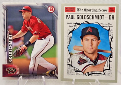 (2) 2016 Bowman Paul Goldschmidt #5 & 2019 Topps #369 - D'backs! | eBay