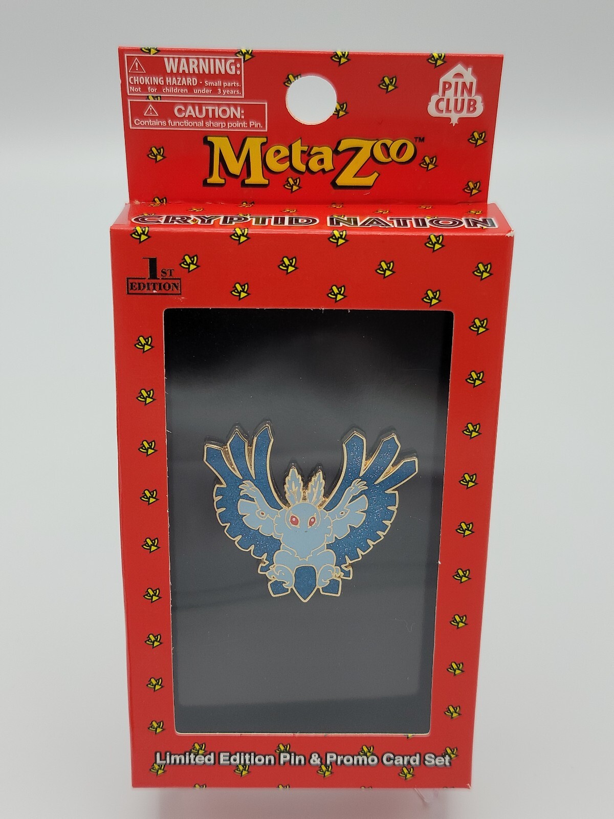 MetaZoo Pin Club Mothman Pin + Promo Card 1st Edition Collectible Set ...