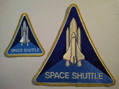 (2) Vintage NASA Space Shuttle Astronaut Triangle Iron On Patches 8 ...