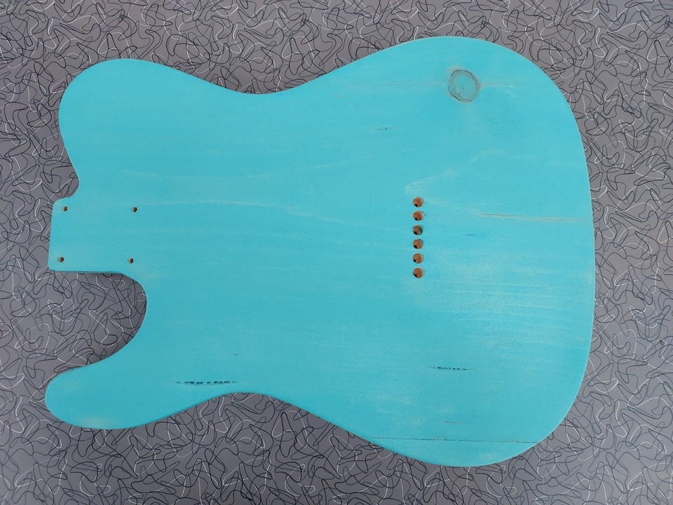 Guitar Body Telecaster Tele Style Nitro Finish Barncaster Pinecaster ...