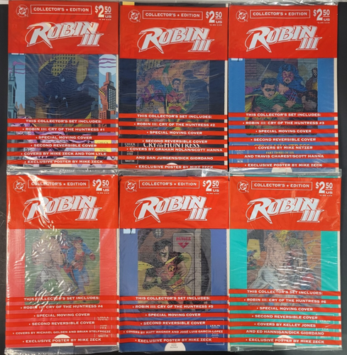 ROBIN III #1 2 3 4 5 6 Complete Sealed Polybag Cry Huntress Set DC ...