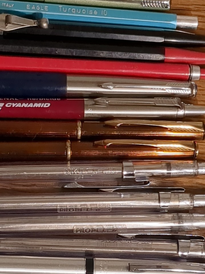 Vintage Mechanical Pencils, Pens Lot- Drafting, Japan, Ball point ...
