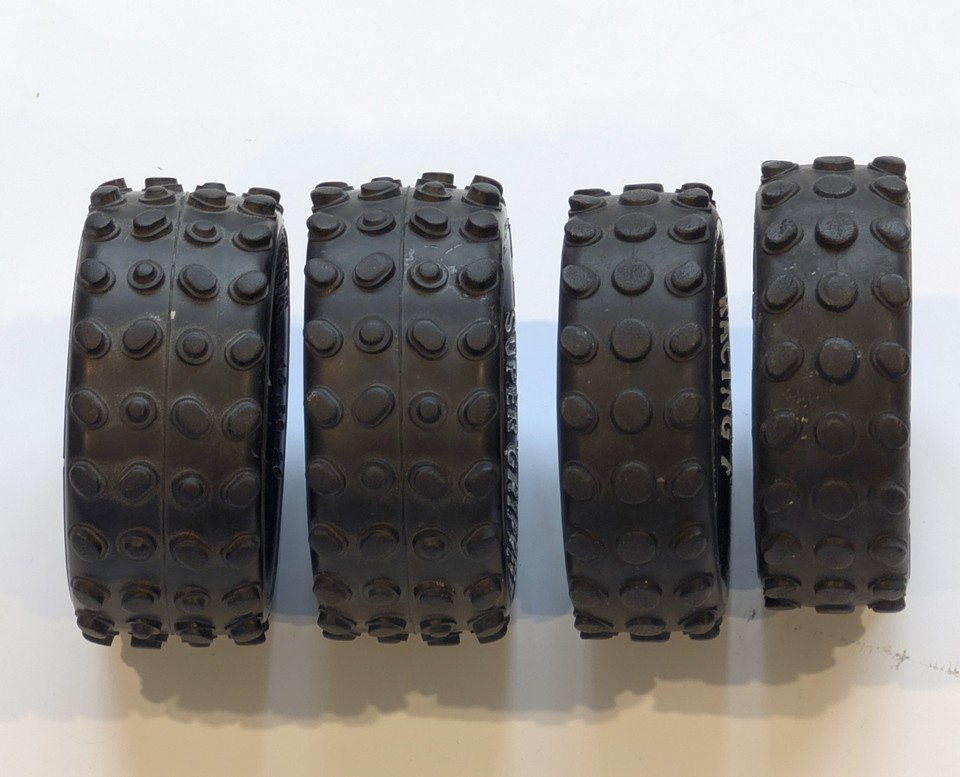 Vintage MRC 4wd wheel set with Tamiya Super Gripper tyres. Hotshot ...