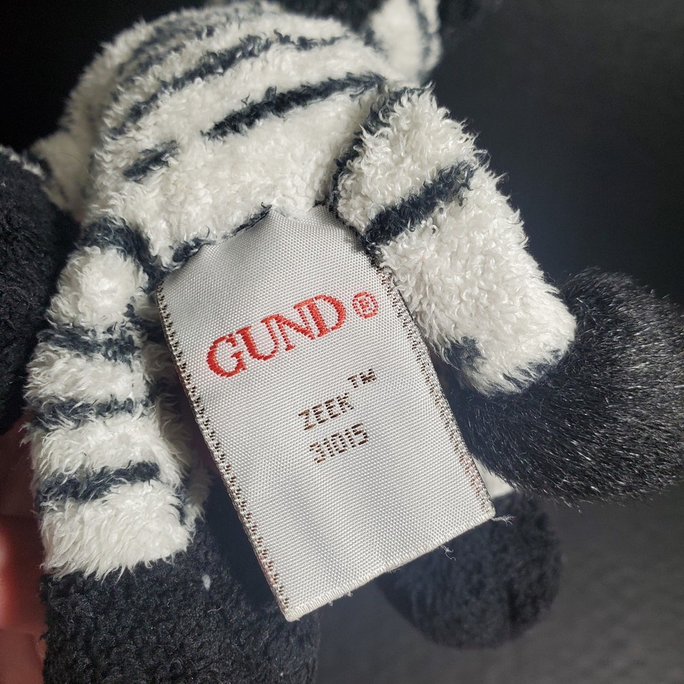 GUND ZEEK THE ZEBRA 6" Bean Bag Floppy Mini Stuffed Animal Toy | eBay