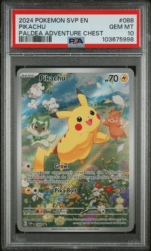 2024 POKEMON SVP EN-SV BLACK STAR PROMO PALDEA ADVENTURE CHEST PIKACHU ...