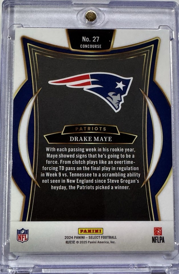 DRAKE MAYE RARE PANINI SELECT ROOKIE INVESTMENT CARD PATRIOTS | eBay