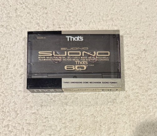 THAT'S SUONO 60 METAL TYPE IV BLANK CASSETTE TAPE (SEALED) | eBay