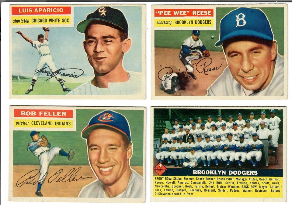 1956 TOPPS BASEBALL COMPLETE SET (340/340) MANTLE SGC MAYS JACKIE ...