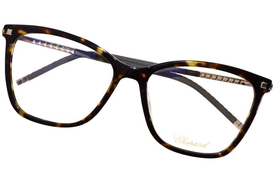 Chopard VCH349M 04BL Eyeglasses Women's Dark Havana Full Rim Cat Eye ...