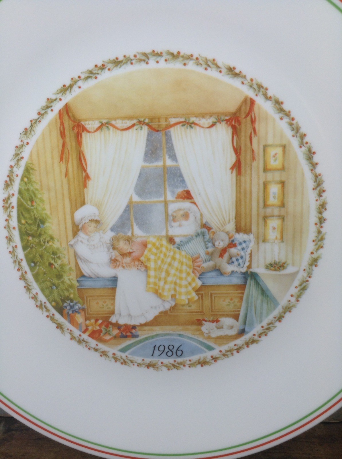 Vintage 1986 Corelle Christmas Series Limited Edition Dinner Plate ...
