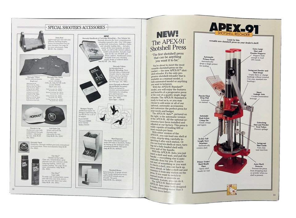 1992 Hornady Reloading 39 page Catalog & Long Foldout Bullet Poster | eBay