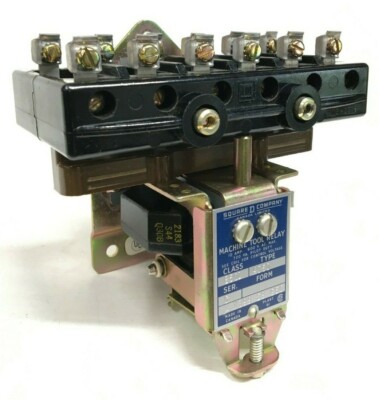 SQUARE D 8501 Type A060 Machine Tool Relay 6Pole 600V 120VAC Coil 10A ...