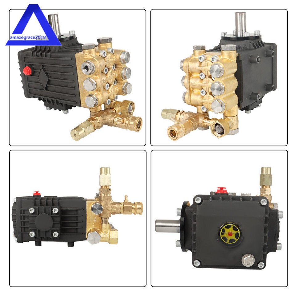 4.9GPM Pressure Power Washer Pump 3600 PSI 24mm Solid Shaft Belt Drive ...