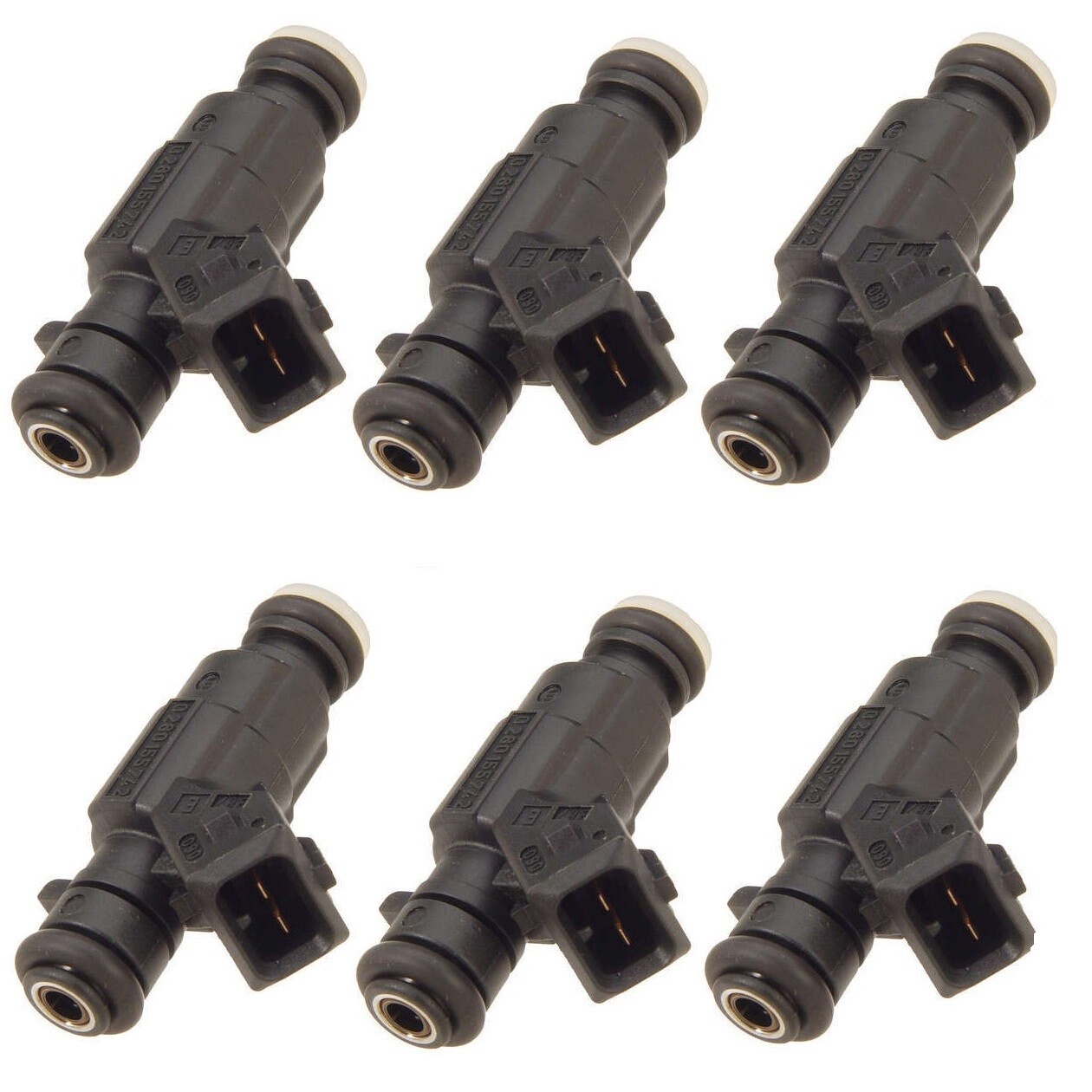 Set of 6 Bosch Port Fuel Injectors for Mercedes W163 W202 W210 2.8L 3 ...
