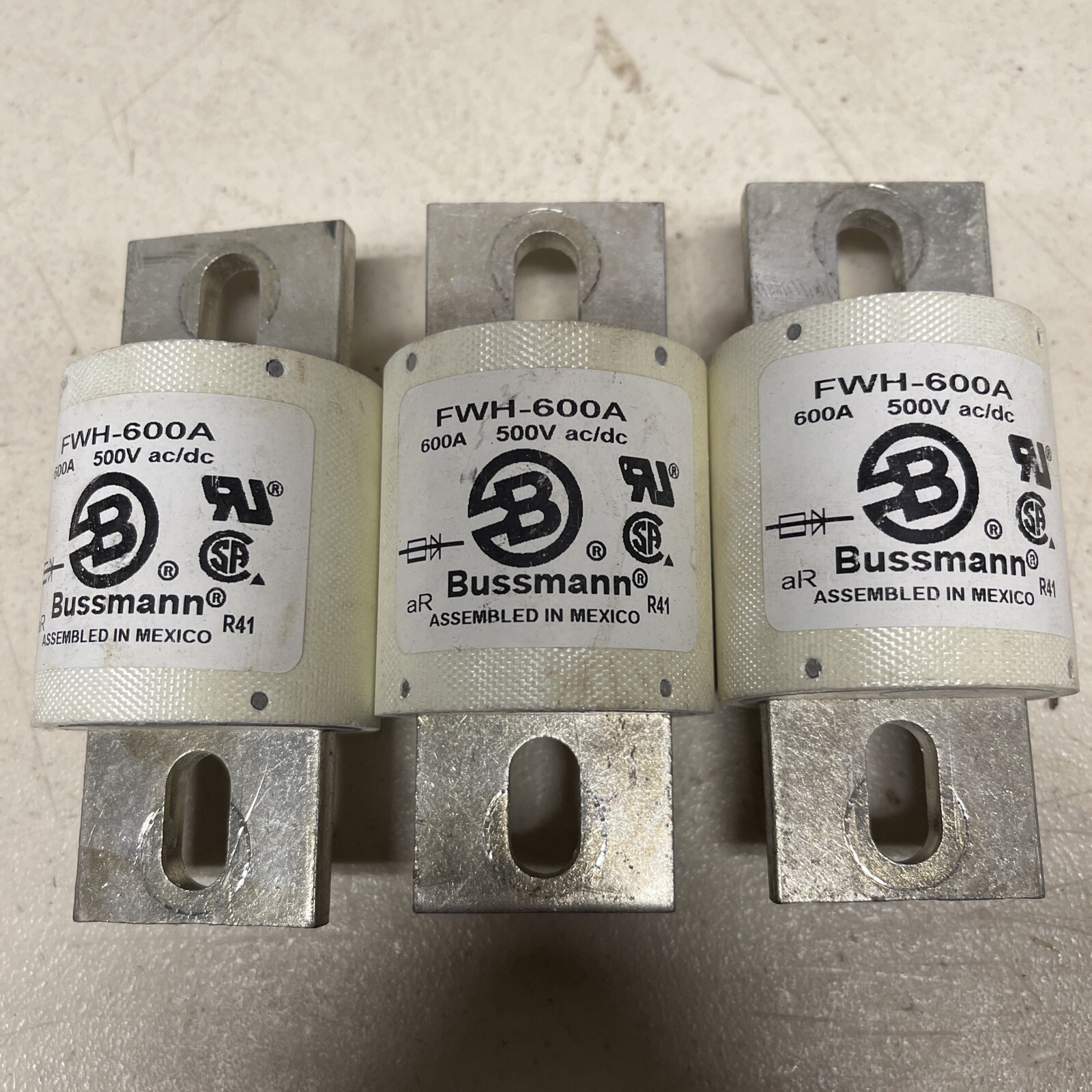 Eaton Bussmann FWH-600A High Speed Fuse 600 Amp 500 vac/vdc (Set Of 3 ...