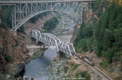 Original Photograph: Union Pacific 3175 w/caboose, Pulga, Feather River ...