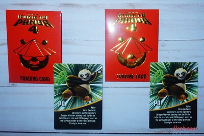 KUNG FU PANDA 4 Trading Cards AMC Set of (2) Po Movie Theatre Promo ...