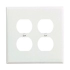 6 Cooper Wiring PJ82W 2-Gang White Double Duplex Receptacle Wallplates ...