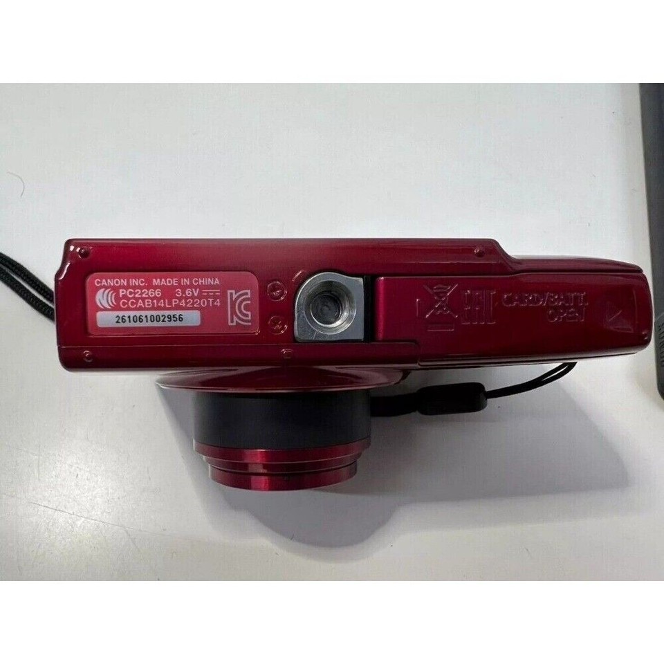 Canon PowerShot ELPH 190 Digital Camera IS 20MP Red 10x Optical Zoom 85 ...
