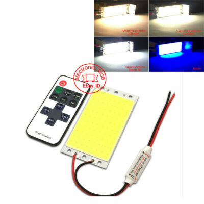 12V 15W 94X50mm COB LED Panel Light with Dimmer Controller WW CW NW ...
