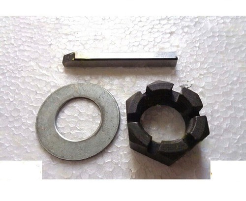 JEEP WILLYS CJ 1941-71 REAR AXLE SHAFT NUT, WASHER & KEY WITH DANA 27 ...
