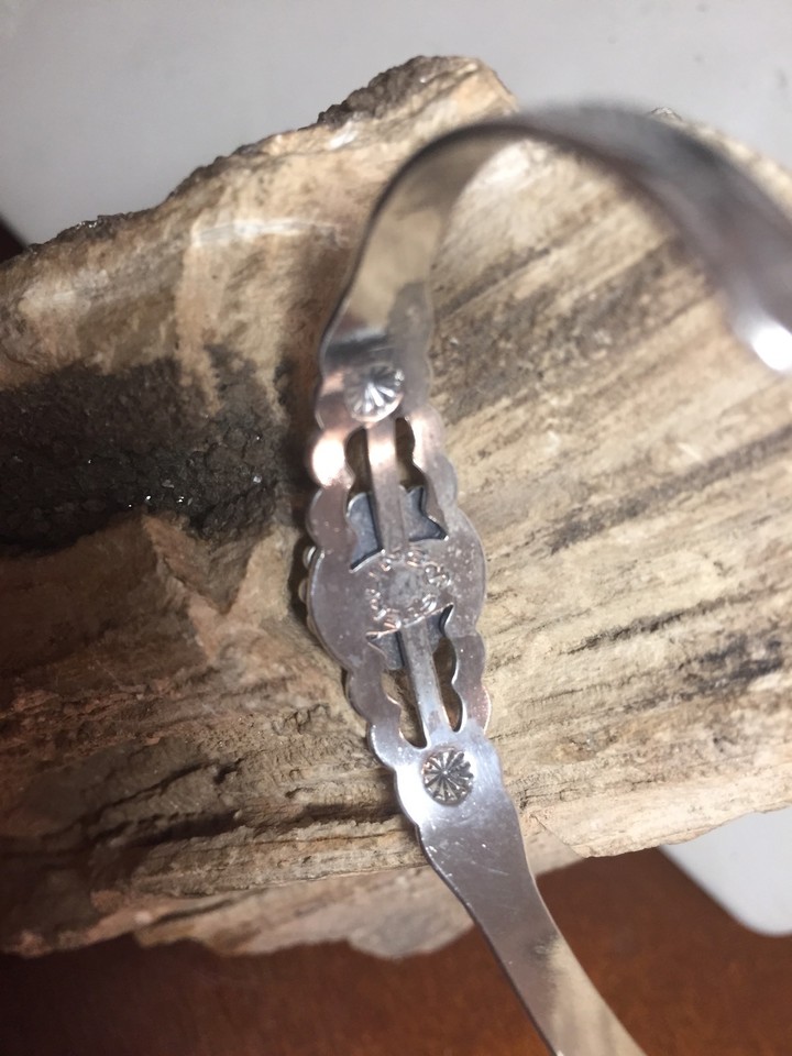 Sterling Silver Native American Navajo Hallmark Jp With Turquoise #1164 ...