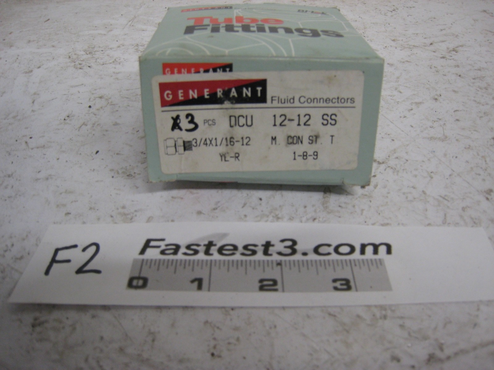 GENERANT DCU-12-12 SS STAINLESS STEEL MALE STRAIGHT THREAD CONNECTOR ...