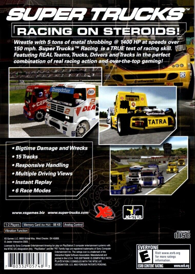 Super Trucks Racing (Sony PlayStation 2, 2003) Disc Only 780332057483 ...