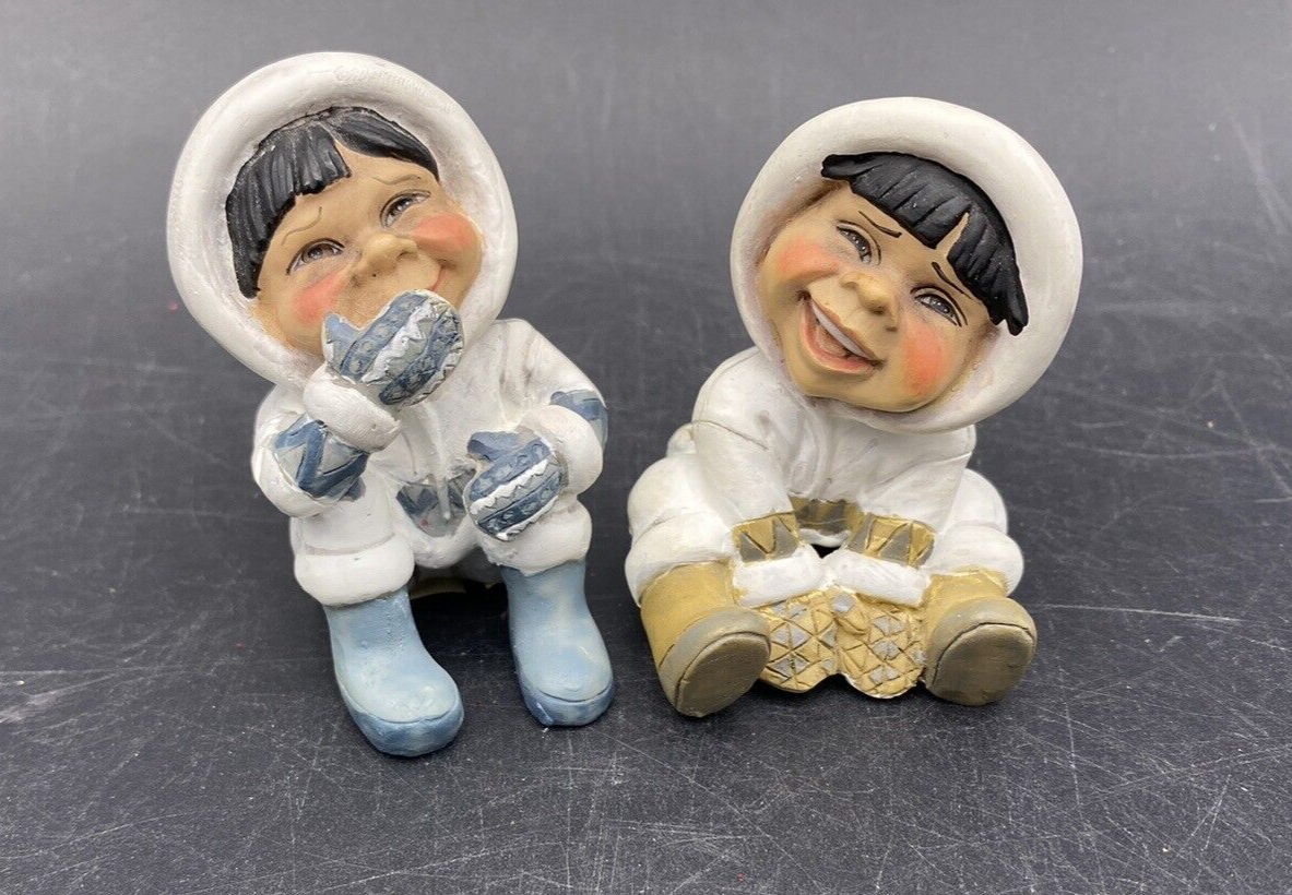 Candy Design Eskimo Figurine Laughing Kids Norway Children Laughing ...