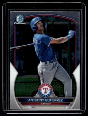 2023 Bowman Chrome Prospects Anthony Gutierrez Texas Rangers #BCP-166 ...