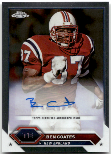 BEN COATES 2023 Topps Composite AUTO AUTOGRAPH CHROME Patriots TCA-BC ...