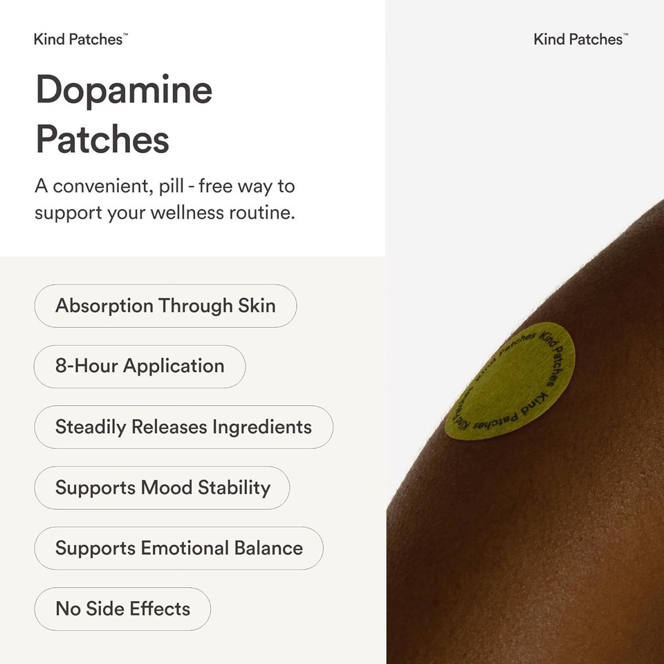Kind Patches Dopamine Mental Wellness Patches for Mood Support ...