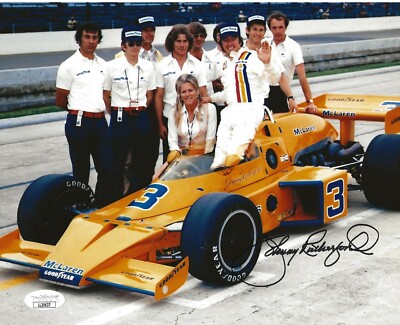 Johnny Rutherford Indy 500 Winner signed Racing 8x10 photo Lone Star JR ...