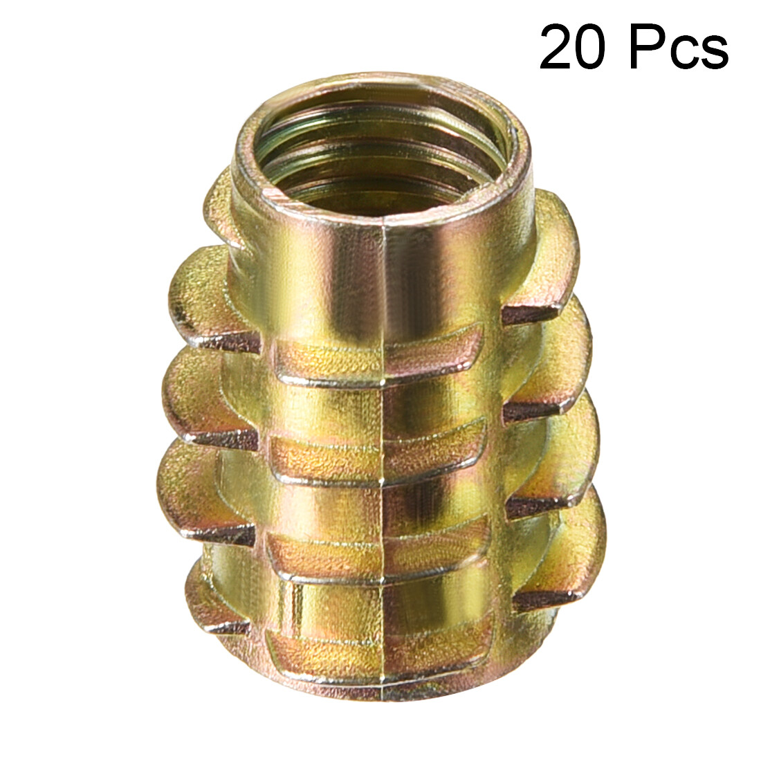 Threaded Insert Nuts Zinc Alloy Hex-Flush M10 Internal Threads 20mm ...