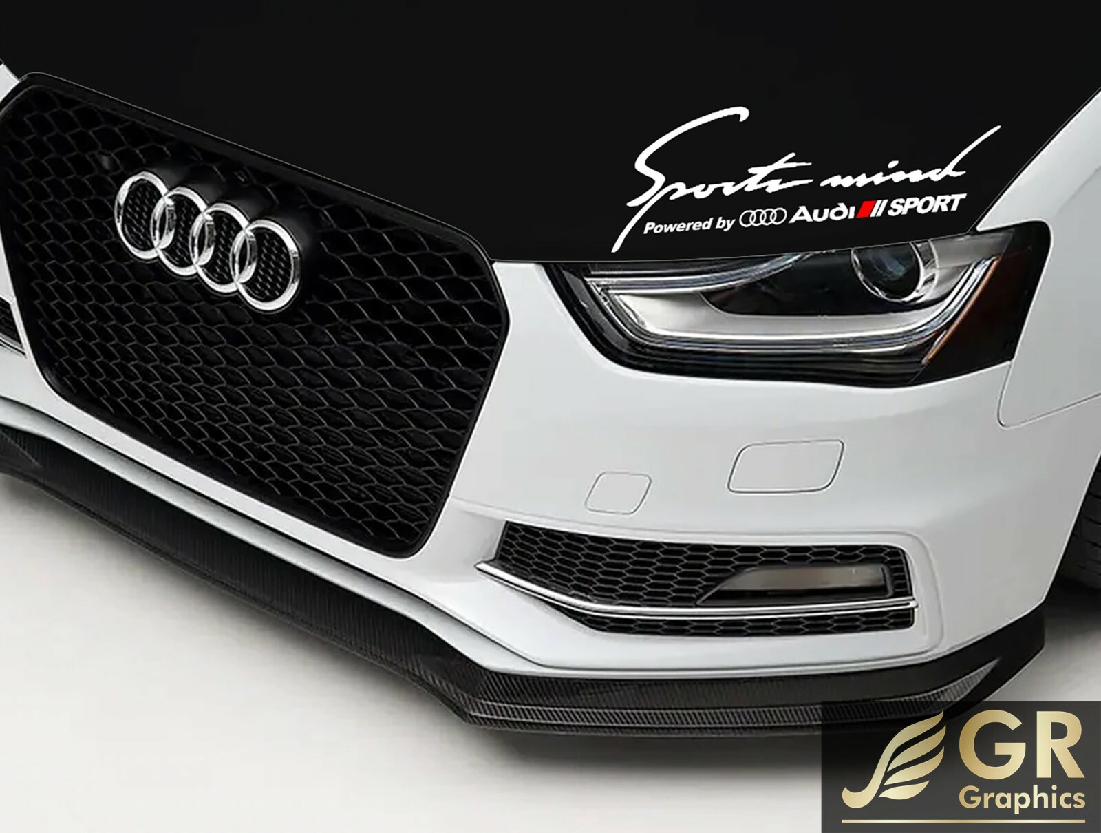 Sports Mind Powered By AUDI SPORT Decal Sticker 11" Racing Emblem Logo ...