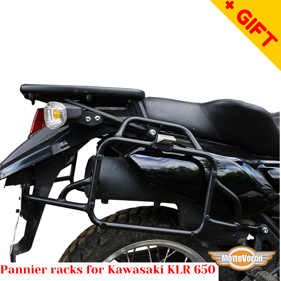 For Kawasaki KLR650 Side carrier pannier rack for cases soft bag KLR ...