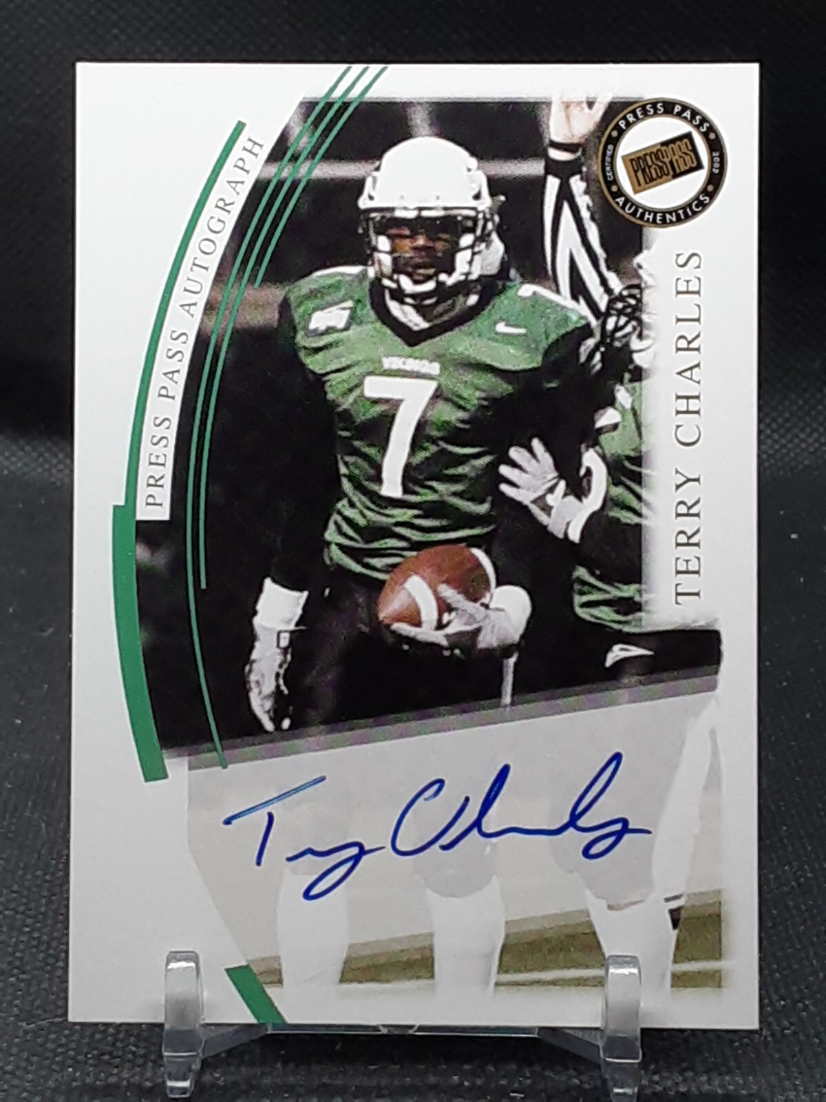 TERRY CHARLES 2002 PRESS PASS LE AUTO ROOKIE CHARGERS TEXANS | eBay